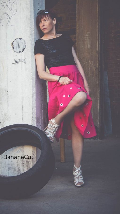 Holly und Lilly - Rock mit Reißverschluss nähen - TINAlisa