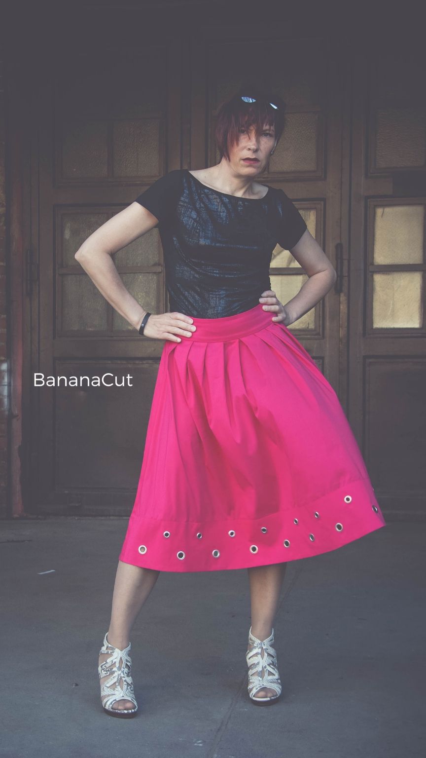 Holly und Lilly - Rock mit Reißverschluss nähen - TINAlisa